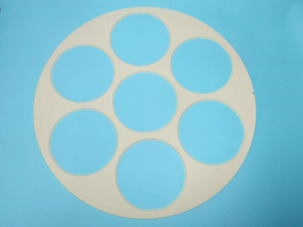 Wafer tray made of Alumina for dry etching (through hole type ...